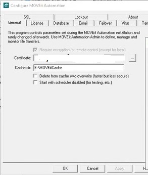 Both VB Admin and Web Admin fail to connect to a MOVEit Automation server. - Progress Community