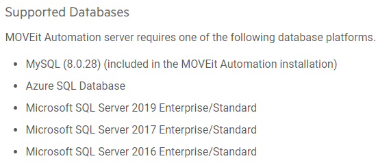 MS SQL Database migration for MOVEit Automation - Progress Community