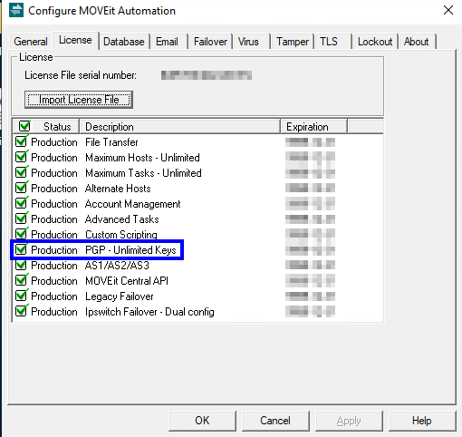 PGP keys missing after upgrade and tasks with PGP Encrypt/Decrypt ...