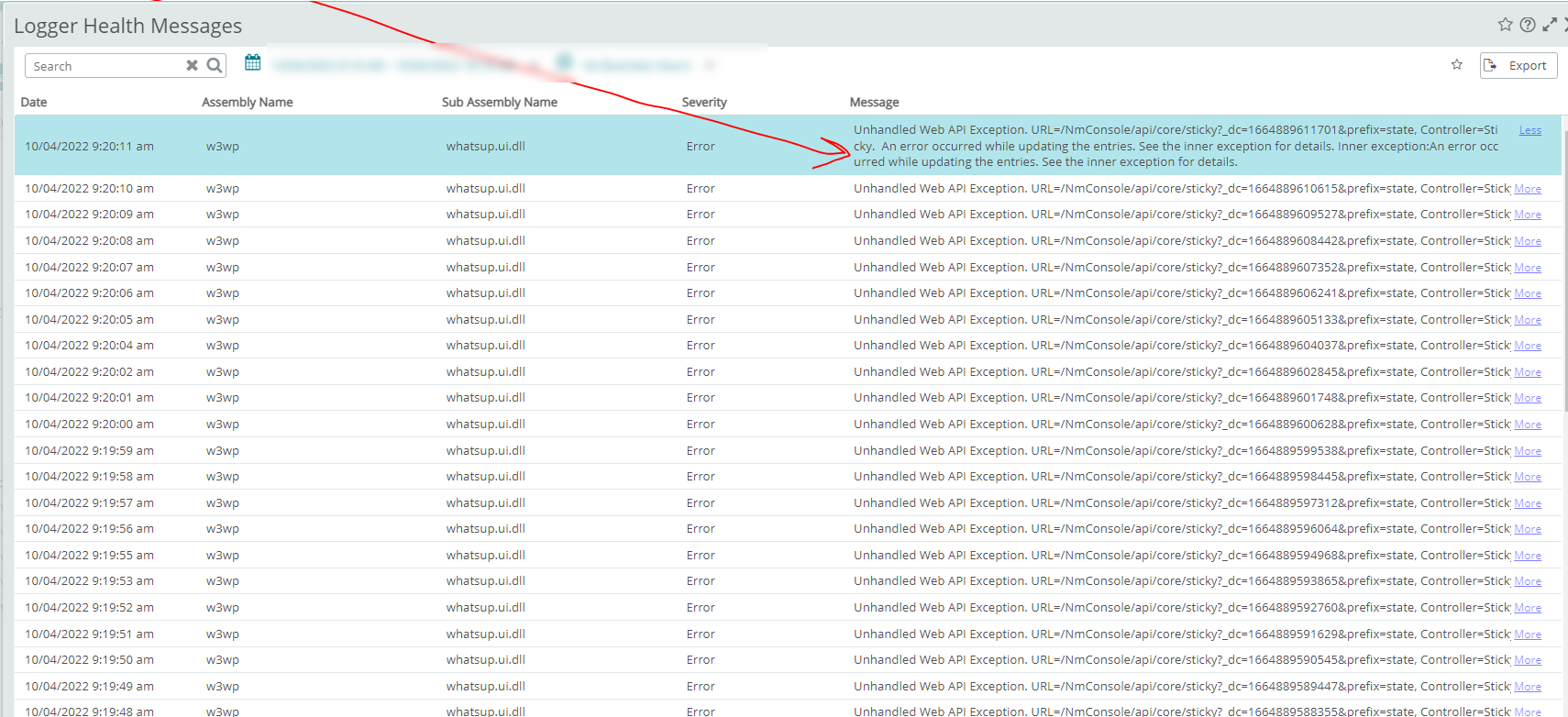 Unhandled Web Api Exception Controller Sticky Progress Community