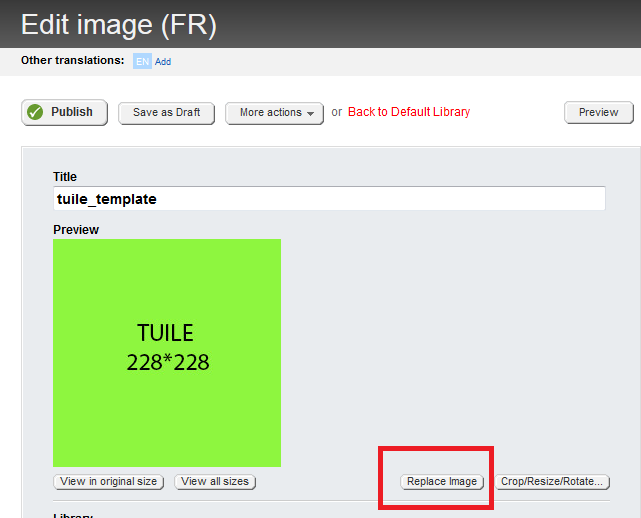 How to replace images with Sitefinity API - Progress Community