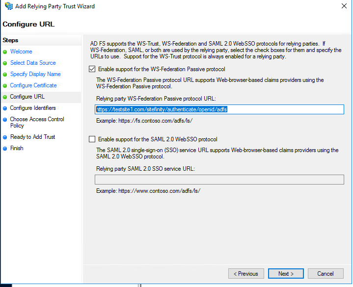 How to use ADFS with multiple Relying Party Endpoints - Progress Community