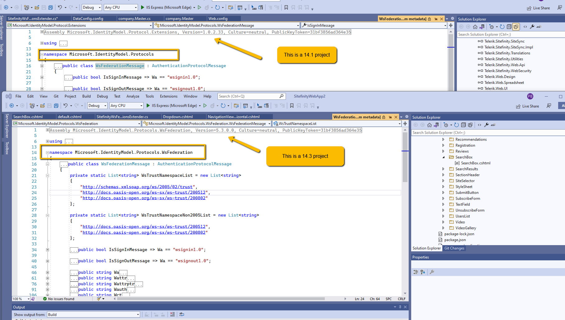 Custom Sitefinitywsfederationauthenticationnotifications Class Fails To Compile After Upgrade To