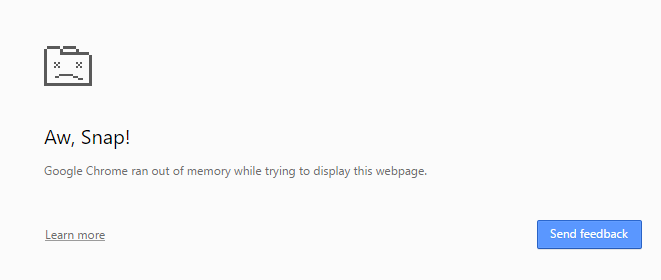 Out Of Memory Exception Thrown In Browser While Editing Content Items In The Backend Progress