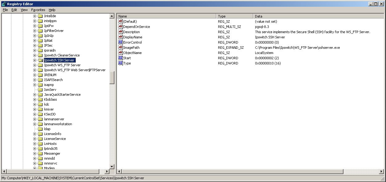 WS_FTP Server services do not start automatically after reboot but can ...