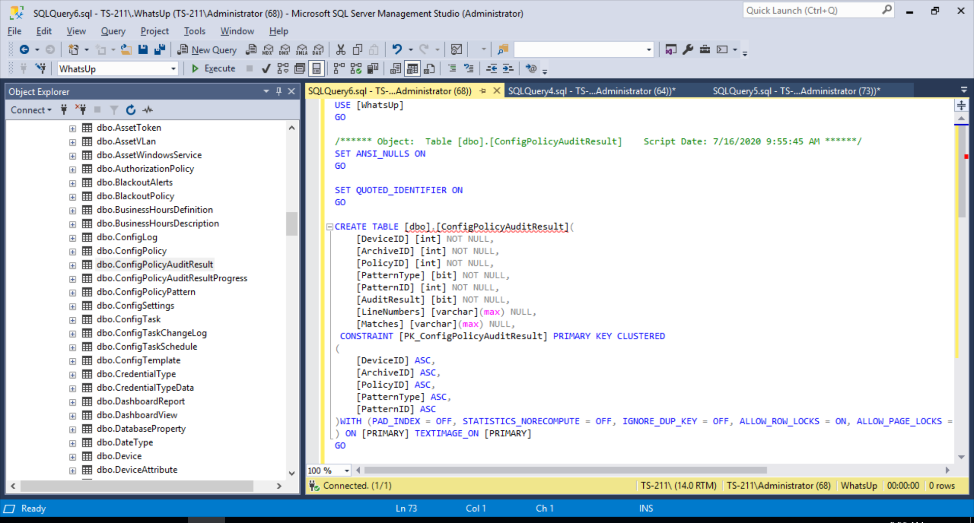 Rebuild SQL database table - Progress Community