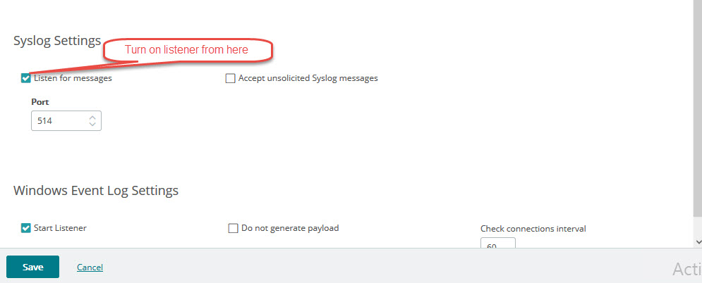 How to turn on Syslog Listener - Progress Community