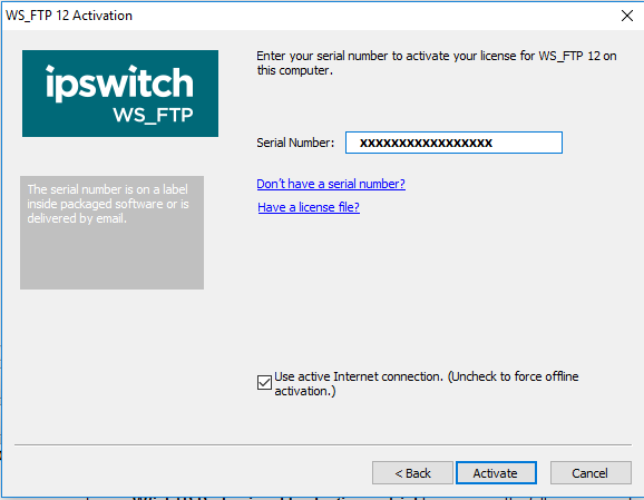 Update or Renew WS_FTP Professional License - Progress Community