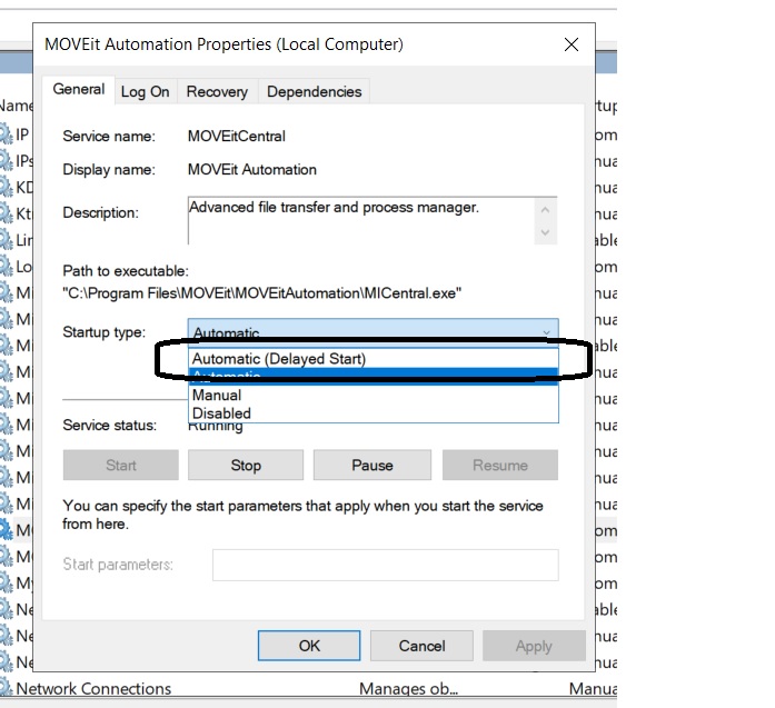 MOVEit Automation failed to start due to the domain controller not running. - Progress Community