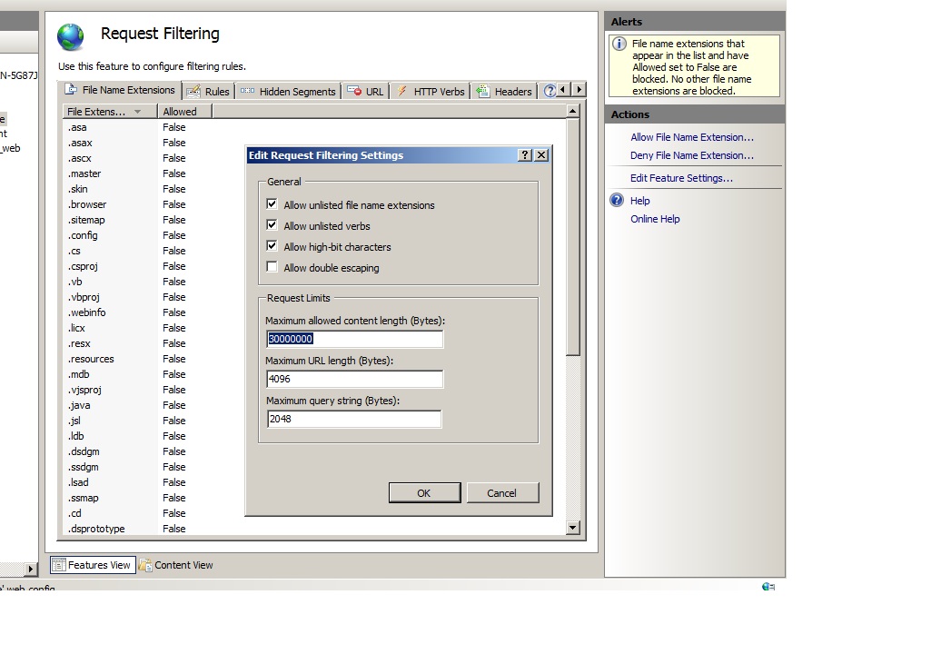 Unable to transfer files over 30MB with the Web Transfer Module or Ad ...