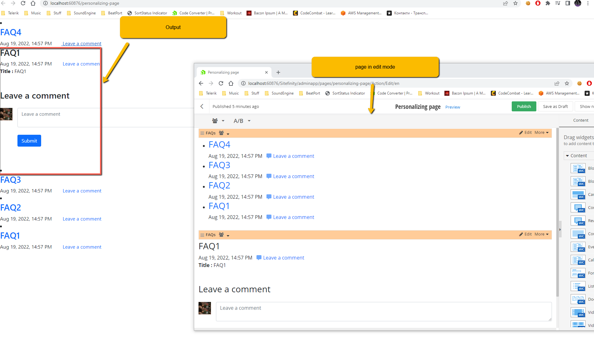Personalized Widgets Are Not Rendering Correctly Progress Community