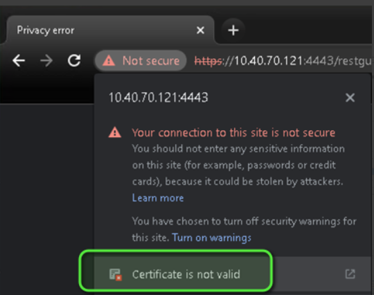 Redfish Credential - Not ignoring certificate errors - Progress Community