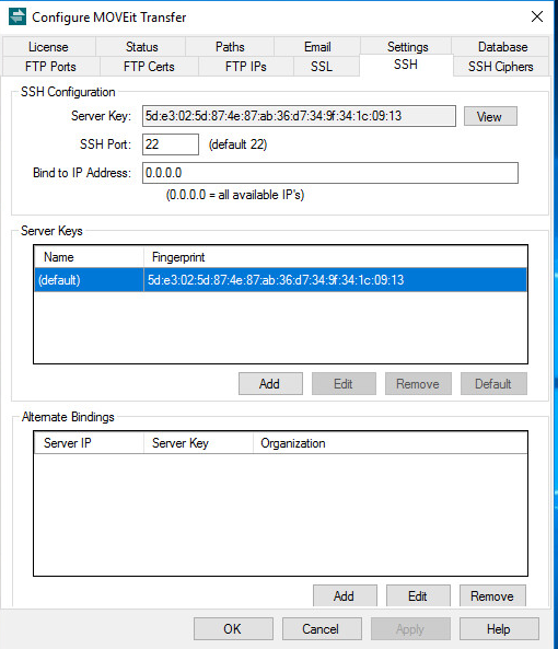 MOVEit Transfer - Hardening SSH Server - Progress Community