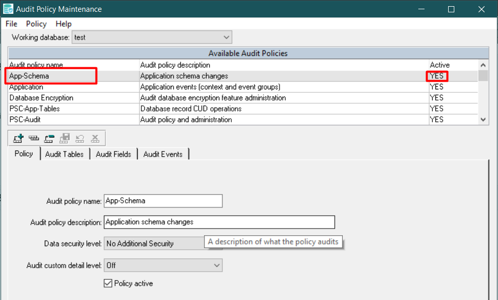 How to track the schema schema changes made to the database using auditing feature? - Progress ...