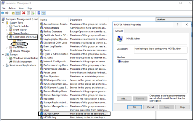 Configuring Users With Full Remote Access To Moveit Automation Central 1160