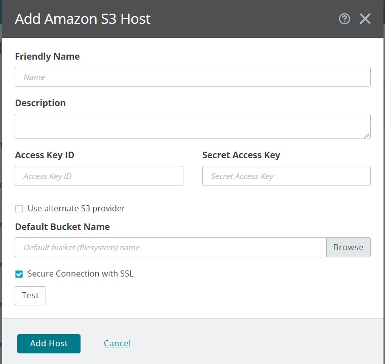 How To Set Up A Host On Moveit Automation With A Connection To Aws S3 Bucket Run By A Third