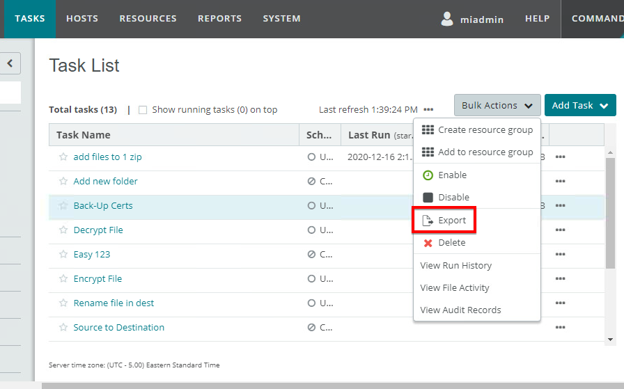 How to Export a List of my Tasks? - Progress Community