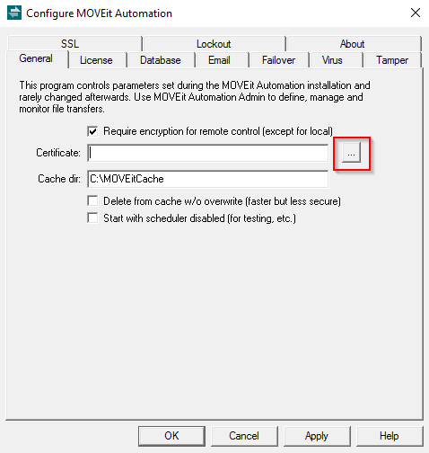 How to apply a SSL certificate to Moveit Automation - Progress Community