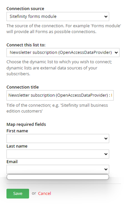 Connecting Net Core Renderer Form To Sitefinity Mailing List Progress Community 