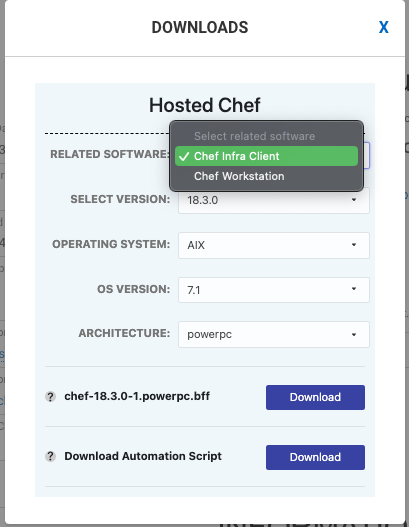 How to download Chef Software Packages - Progress Community