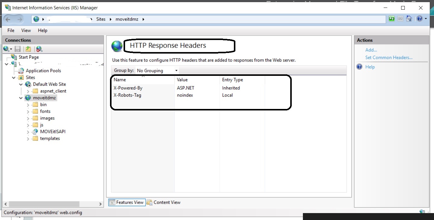 How to show a Transfer server's HTTP response headers (iis) - Progress ... How to show a Transfer server's HTTP response headers (iis) - Progress ...
