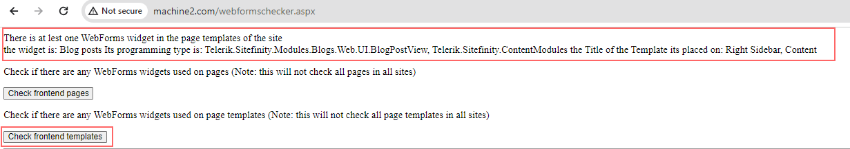 How To Check If A Site Uses Webforms Widgets Progress Community 