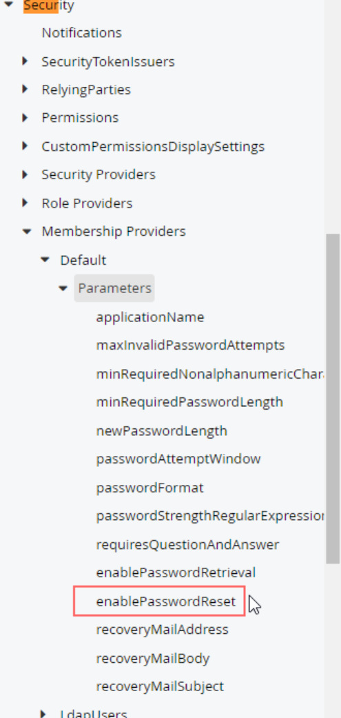 How does reset password widget work with custom membership provider - Progress Community