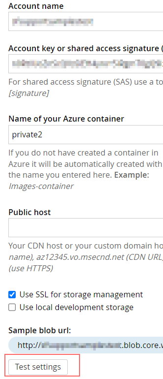 Connecting to Azure storage The remote server returned an error: (409 ...