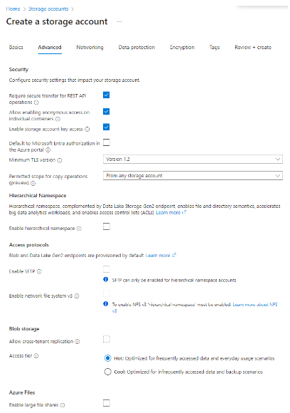 Connecting to Azure storage The remote server returned an error: (409 ...