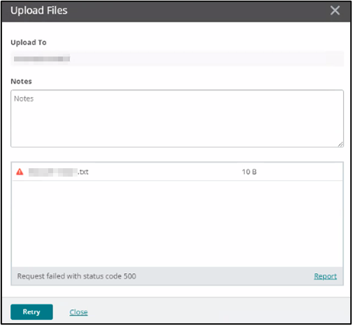MOVEit Transfer - Upload Error (Request failed with status code 500) - Progress Community