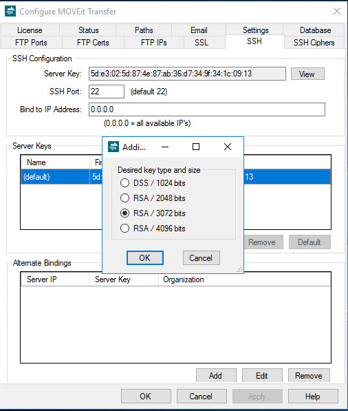 MOVEit Transfer - Hardening SSH Server - Progress Community