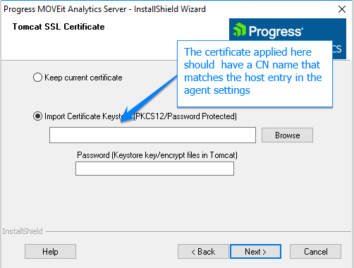 Certificate for doesn't match common name of the certificate subject: - Progress Community
