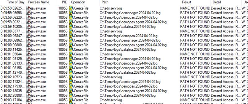 PDSOE: empty PAS logfiles shown in Log Viewer panel when changing working directory - Progress ...