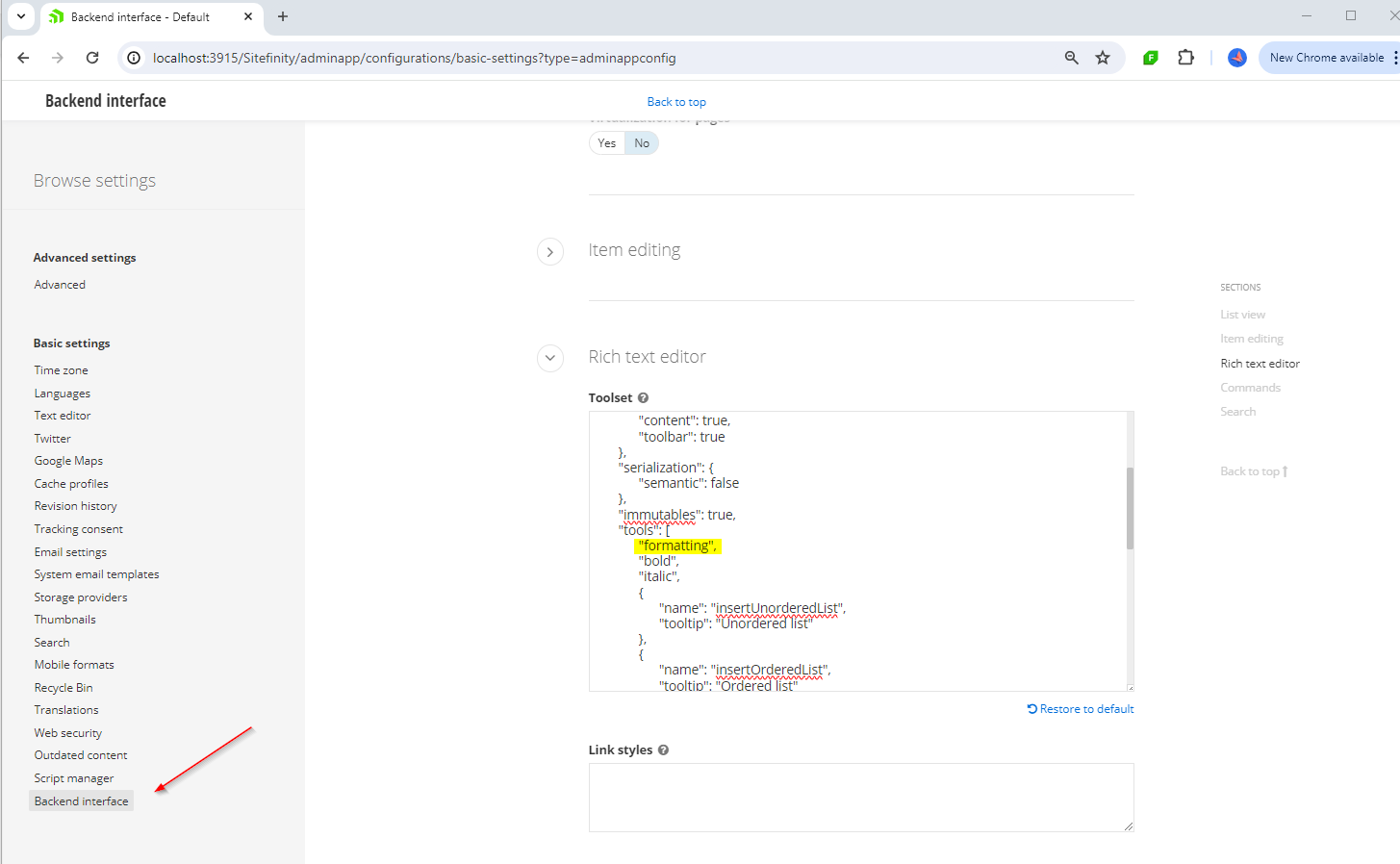AdminApp: How to add custom classes in the formatting drop down of the Kendo editor? - Progress ...