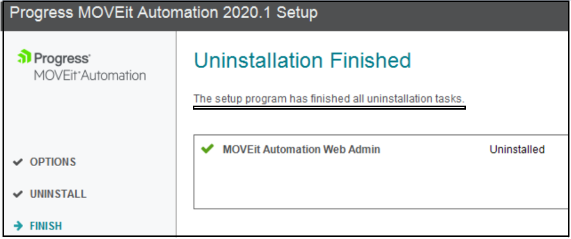 How To Un Install Moveit Automation Web Admin Progress Community