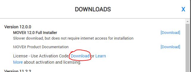 How to download the MOVEit Product and License files - Progress Community