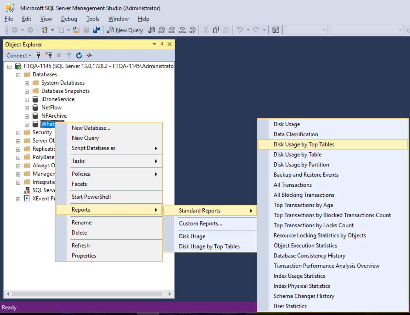 Troubleshooting full database inside SQL Express instance - Progress Community