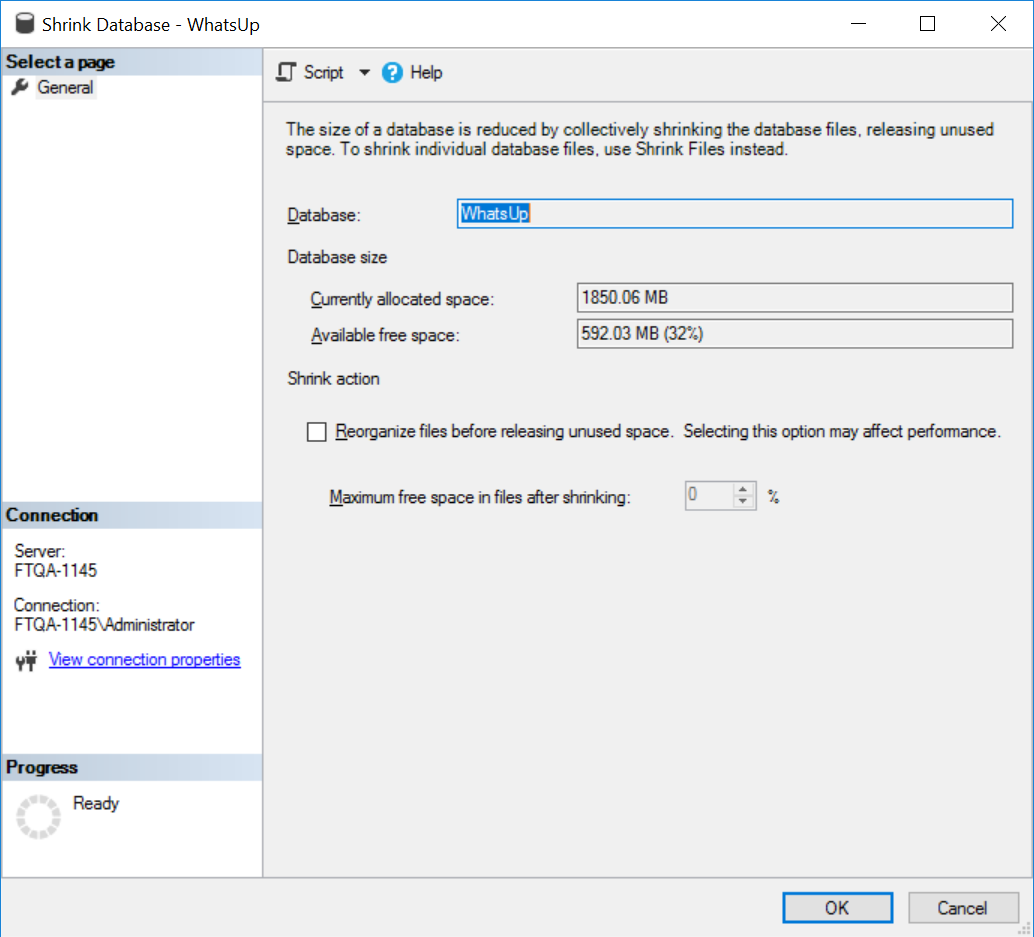 Troubleshooting full database inside SQL Express instance - Progress ...