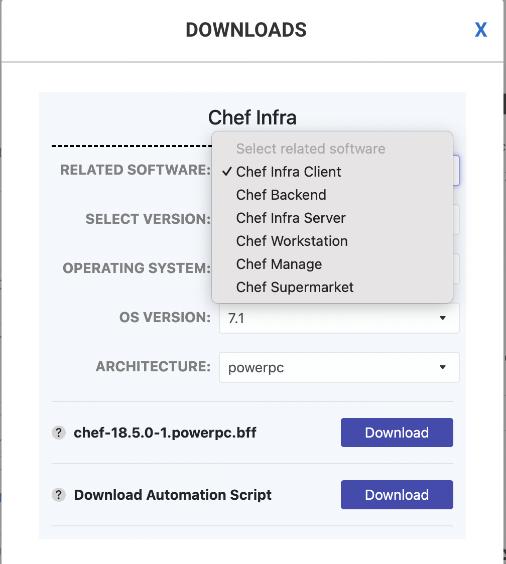 How to download Chef Software Packages - Progress Community