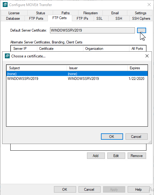 How to apply an SSL certificate to MOVEit Transfer - Progress Community