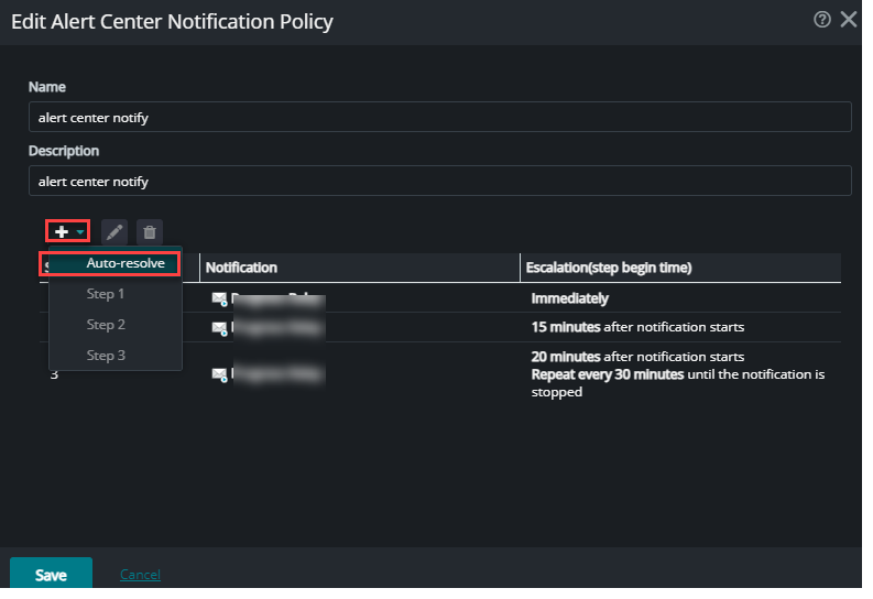 Alert Center Auto-Resolve Feature Enabled Automatically and Repeats ...