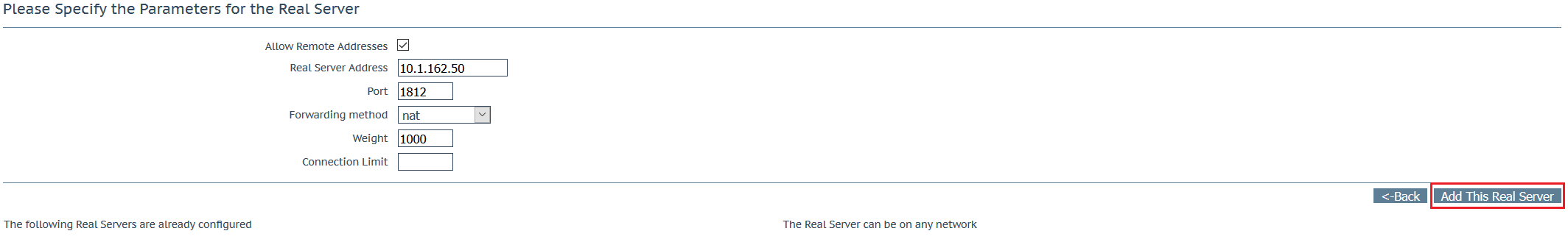 How To Create A Virtual Service For Load Balancing Ldap Ldaps Or Radius Requests Progress