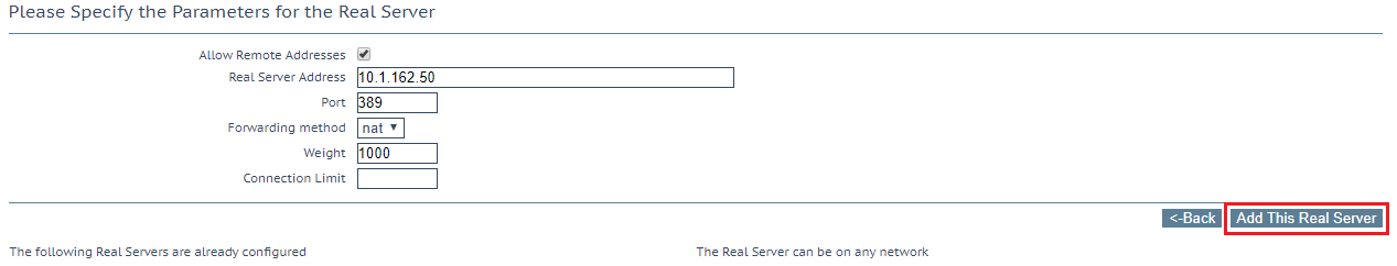 How To Create A Virtual Service For Load Balancing Ldap Ldaps Or Radius Requests Progress