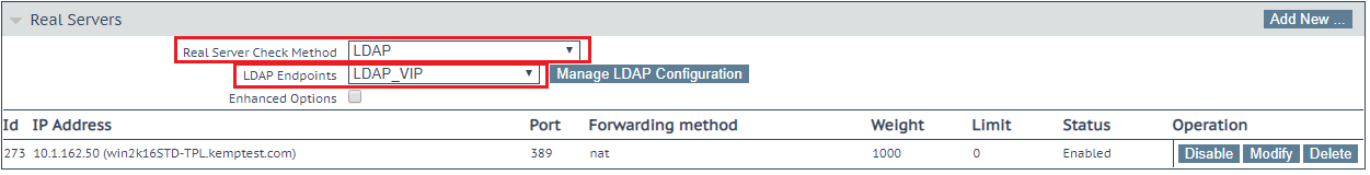 How To Create A Virtual Service For Load Balancing Ldap Ldaps Or Radius Requests Progress