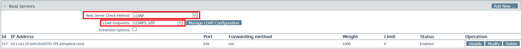How To Create A Virtual Service For Load Balancing Ldap Ldaps Or Radius Requests Progress