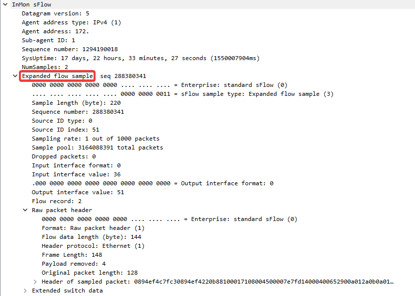 sFlow counter sample versus flow sample - Progress Community