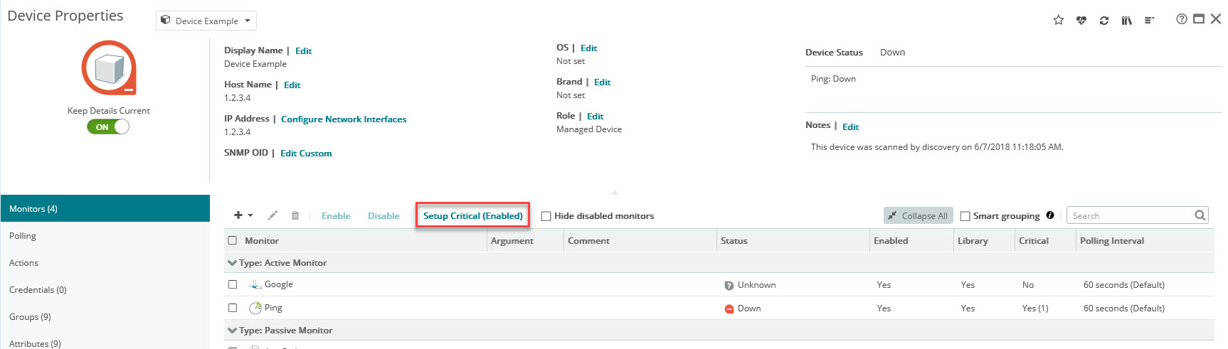 Troubleshooting devices or monitors in Unknown status - Progress Community