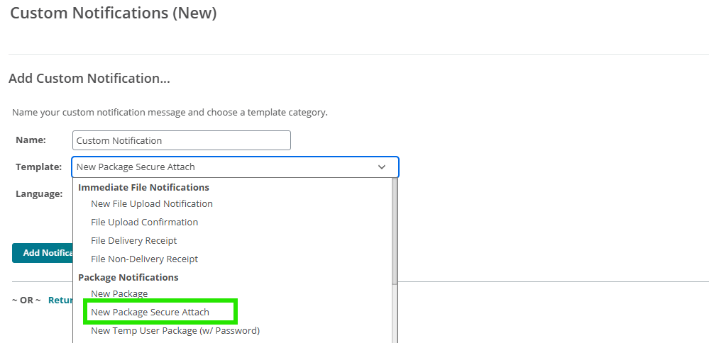 Custom Notifications for Ad Hoc Packages with Attachments - Progress ...